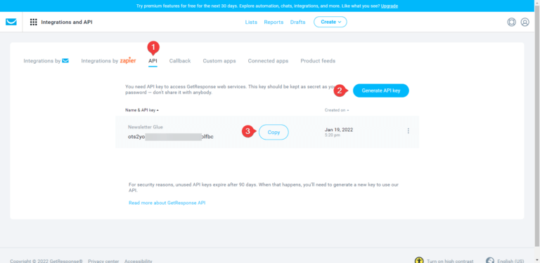GetResponse Integration with WordPress using Newsletter Glue Plugin