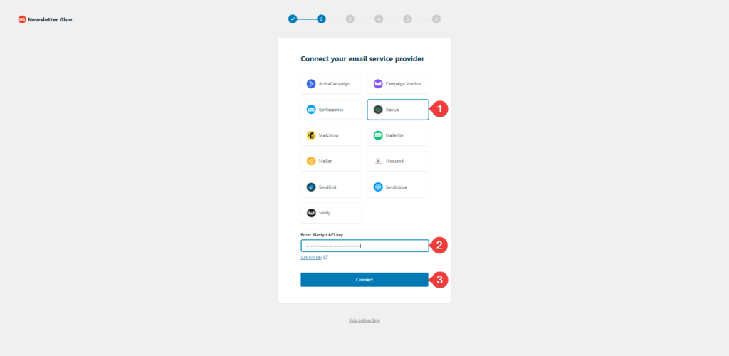 Klaviyo Integration with WordPress using Newsletter Glue Plugin
