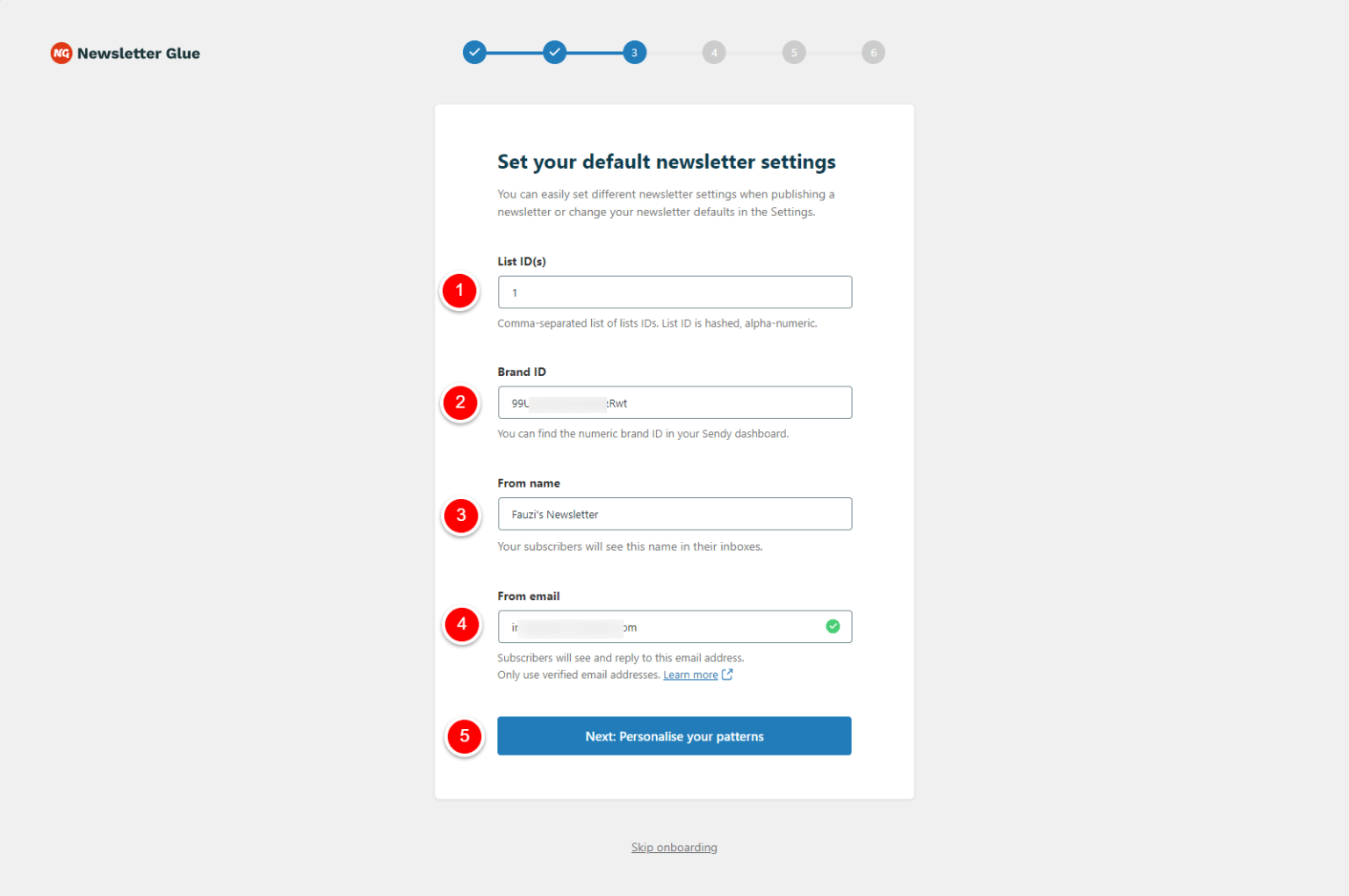 Sendy Integration with WordPress using Newsletter Glue Plugin