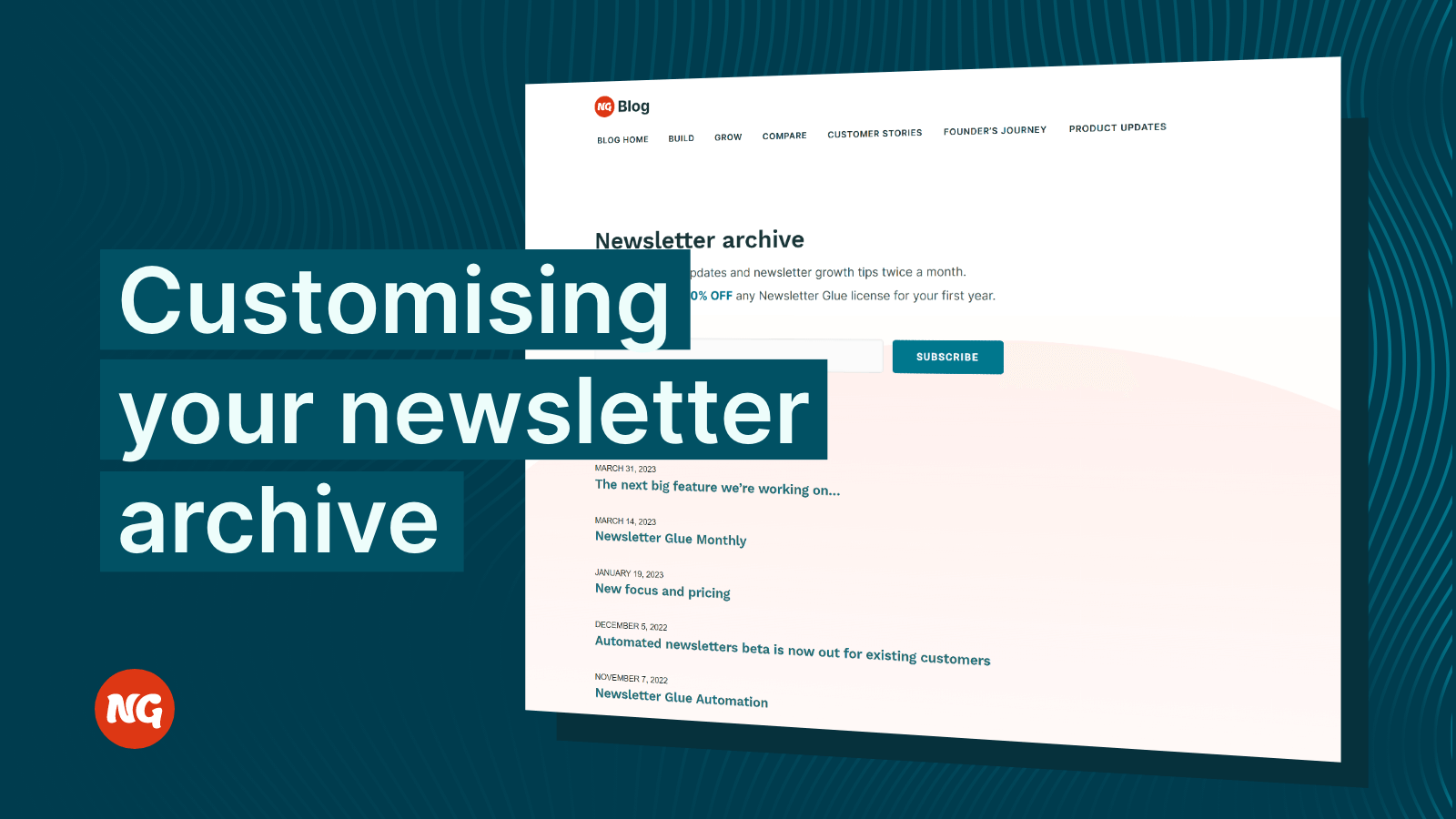 Customising your newsletter archive - Newsletter Glue