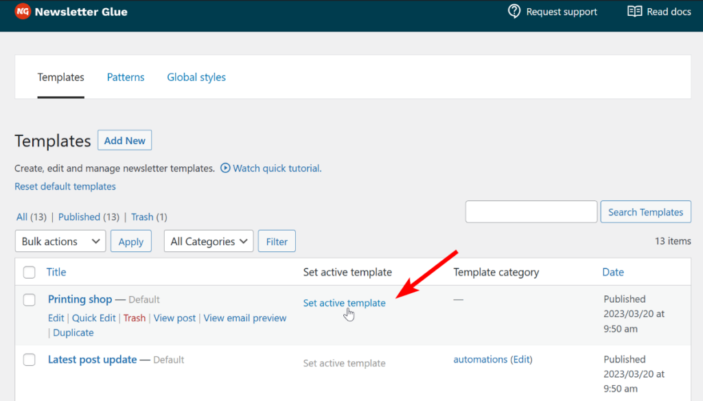 Build your first newsletter template - Newsletter Glue