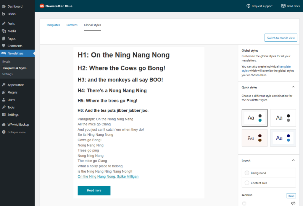 Tour of Newsletter Glue - Newsletter Glue